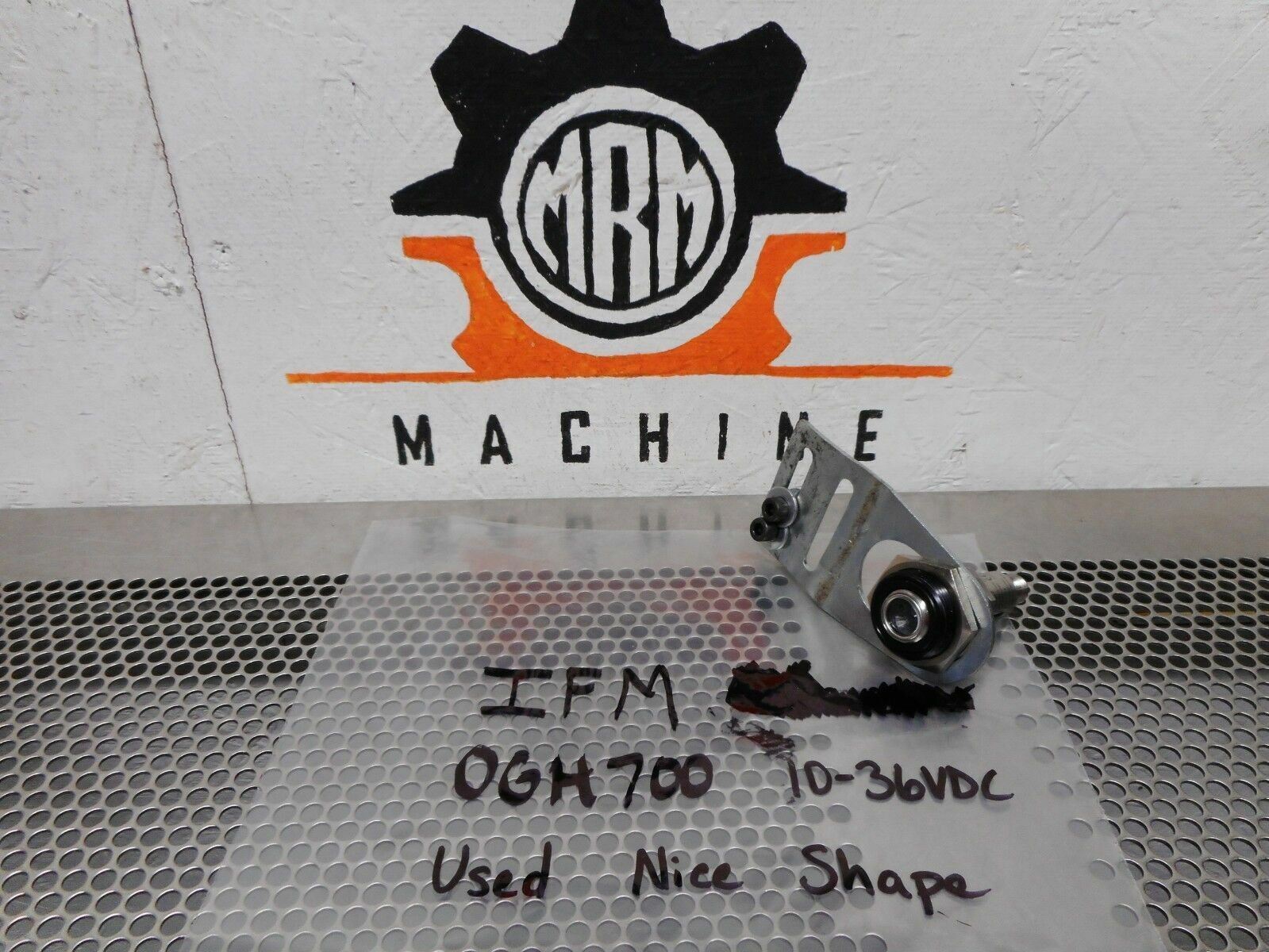 IFM OGH700 Laser Diffuse Reflection Sensor 10-36VDC Used With Warranty – MRM Machine