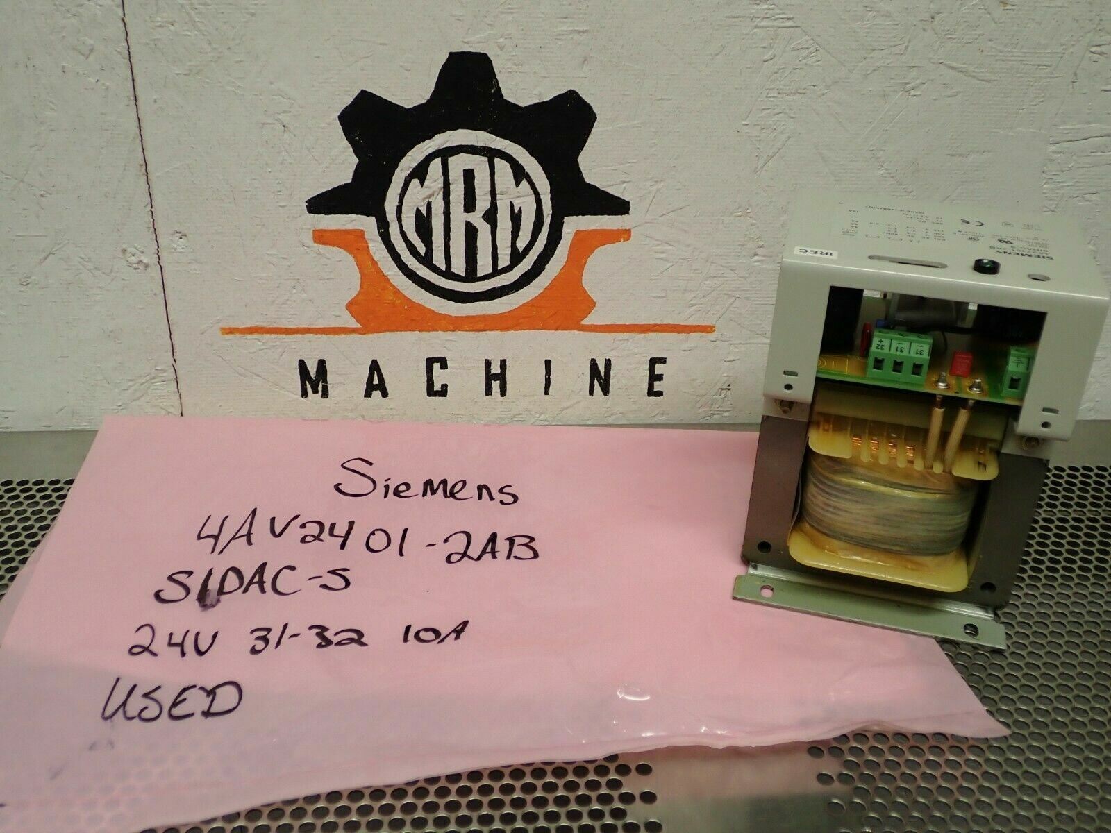 Siemens 4AV2401-2AB SIDAC-S Transformer 24V 31-32 10A Used With Warran – MRM Machine