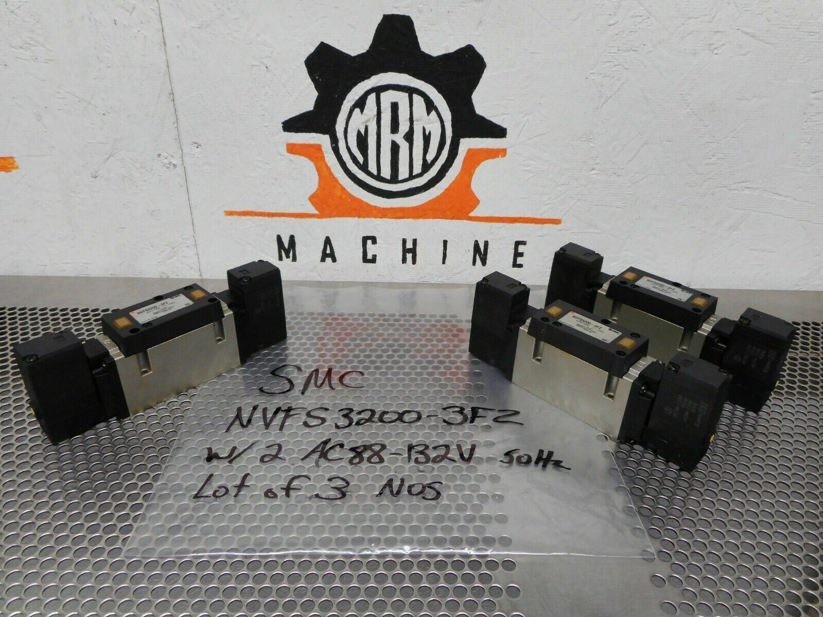 SMC NVFS3200-3FZ 0.1-1.0MPa (3) Solenoid Valves AC88-132V 50Hz AC94-13 – MRM Machine