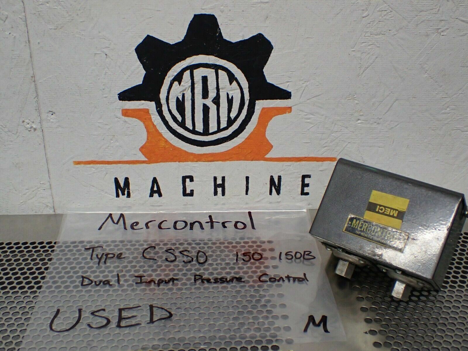 Mercontrol Type CSS0 150 150B Dual Input Pressure Control Used With Wa ...