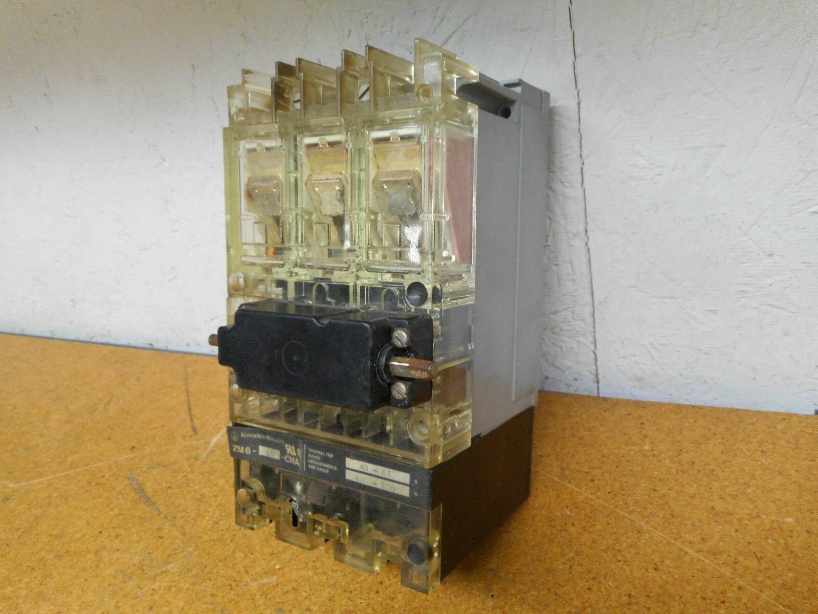 Klockner ZM6-63-CNA Circuit Breaker 3 Pole 63A Used With Warranty – MRM ...