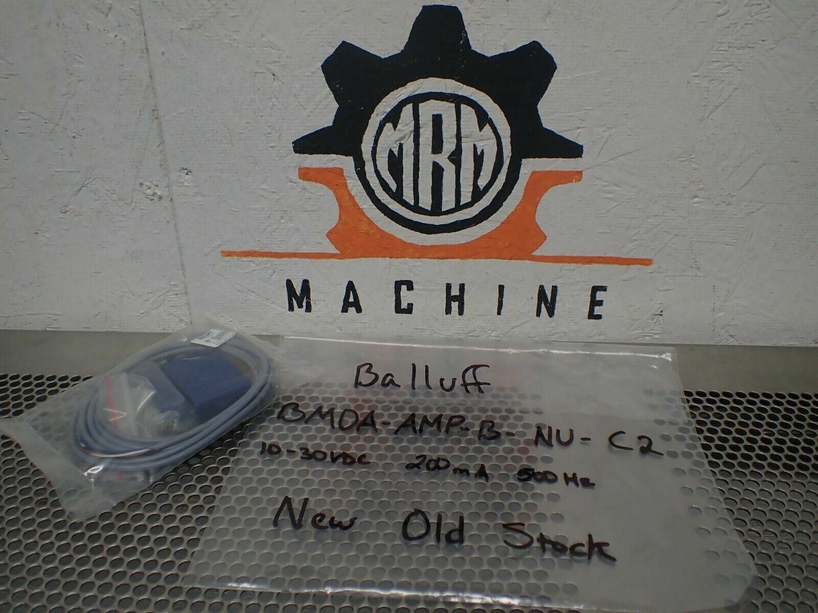 Balluff BMOA-AMP-B-NU-C2 Amplifier Unit 10-30VDC 200mA 500Hz New Old S ...