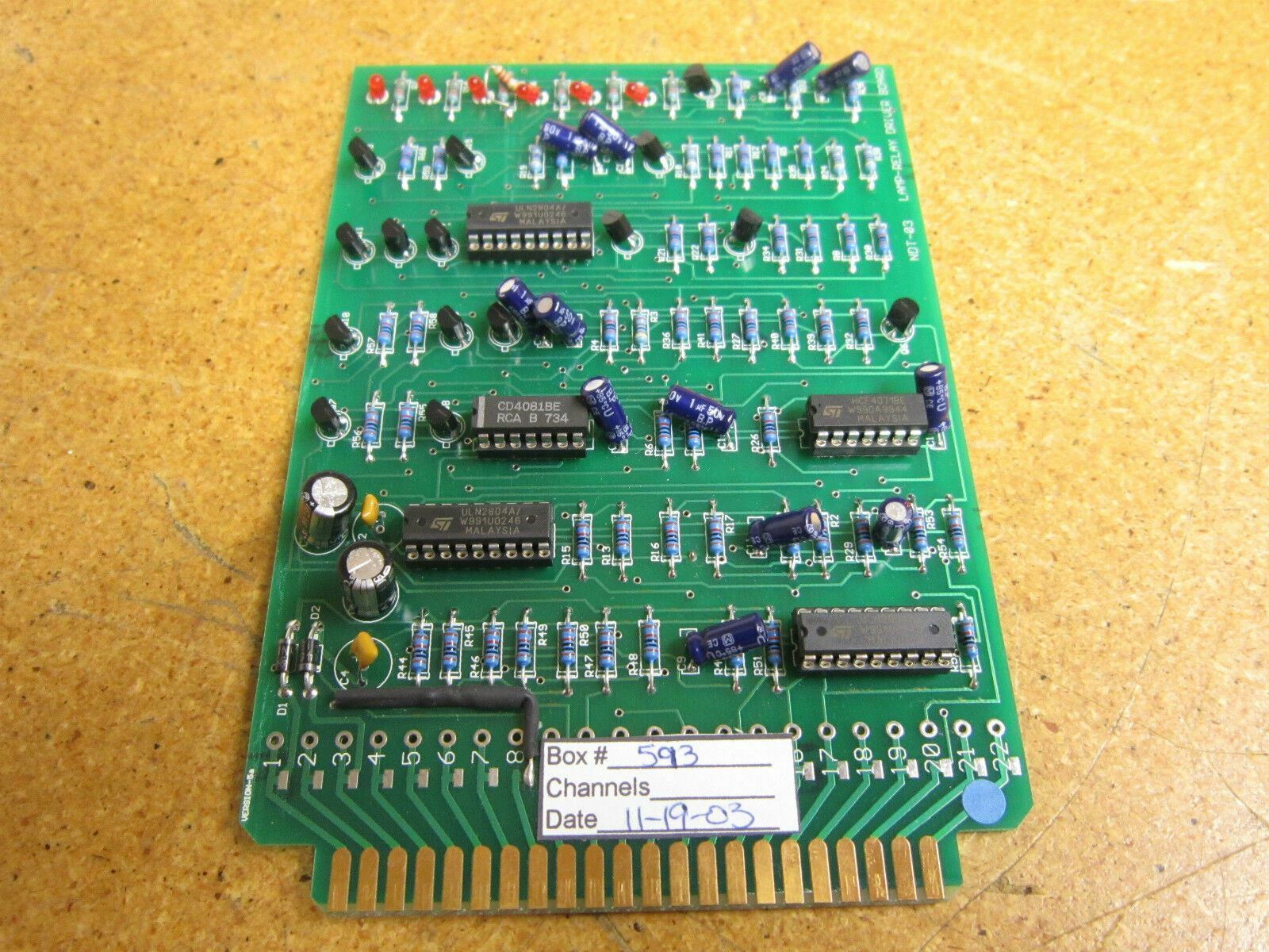 NDT-03 Lamp-Relay Driver Board – MRM Machine