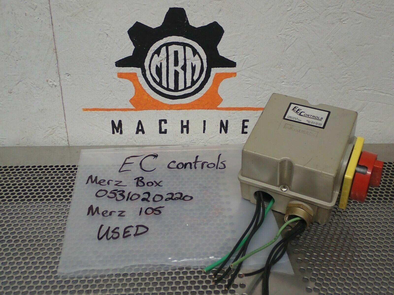 EC Controls Merz Box 0531020220 Merz 105 On/Off Switch Used With Warra ...