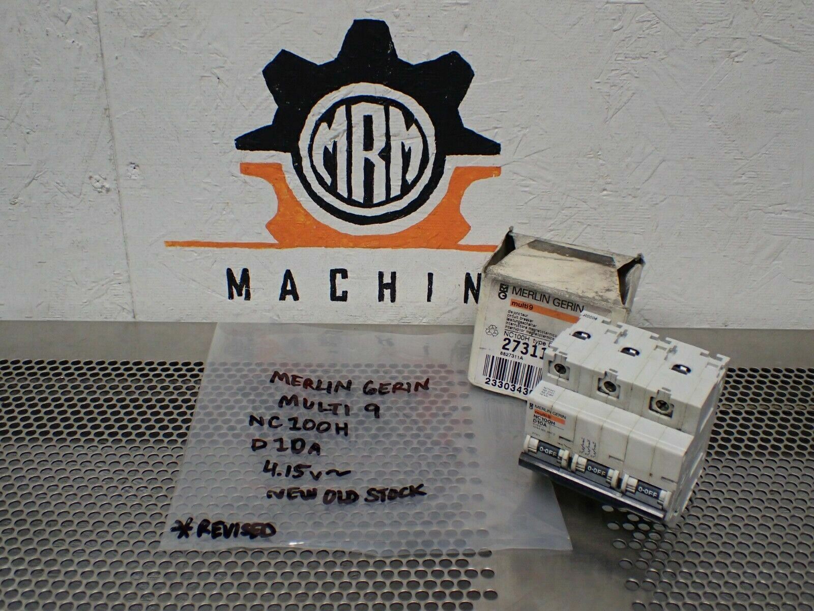 Merlin Green 27311 NC100H D10A Circuit Breaker 3 Pole 415V 10A New Old ...