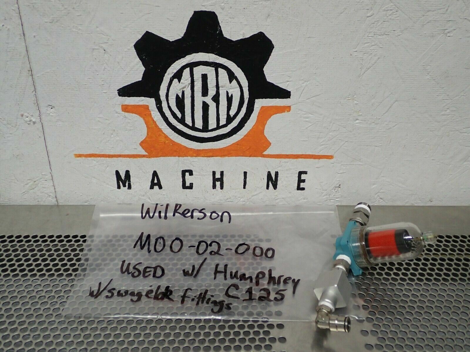 Wilkerson M00-02-000 Filter And Humphrey C125 Check Valve & Swagelok F ...