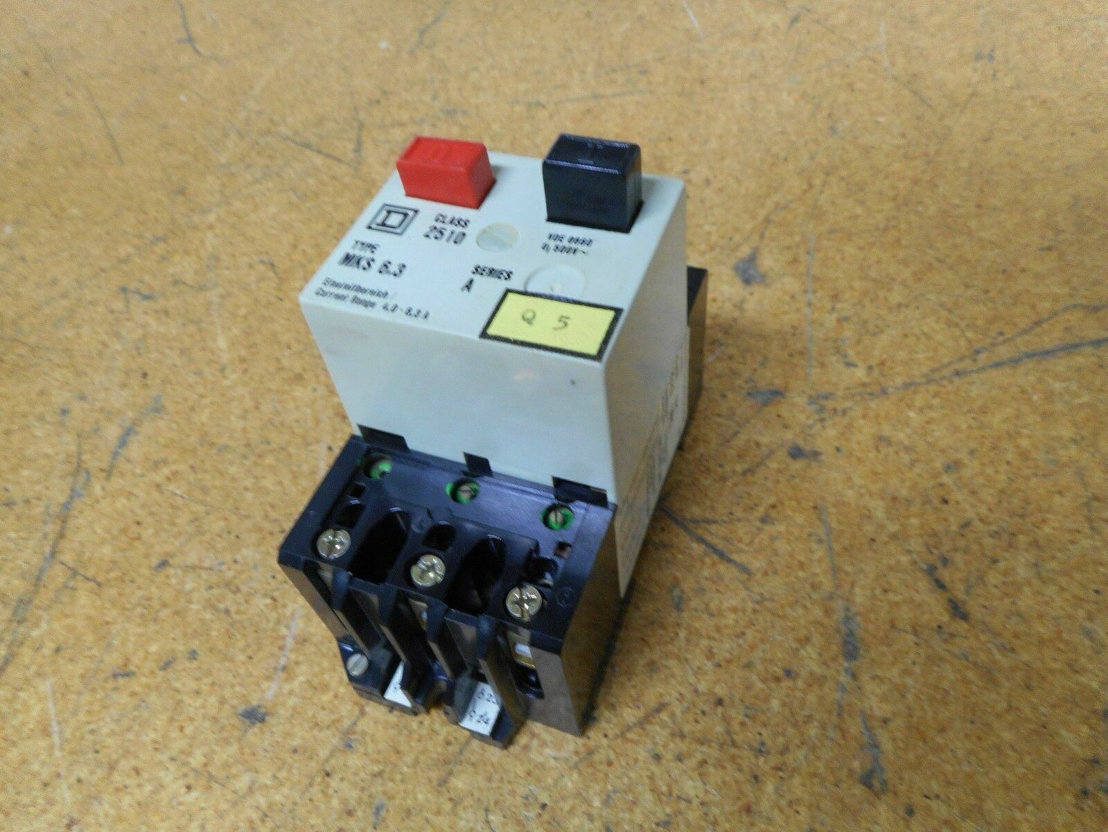 Square D Class 2510 Type MKS 6.3 Ser A Manual Starter Missing Terminal ...