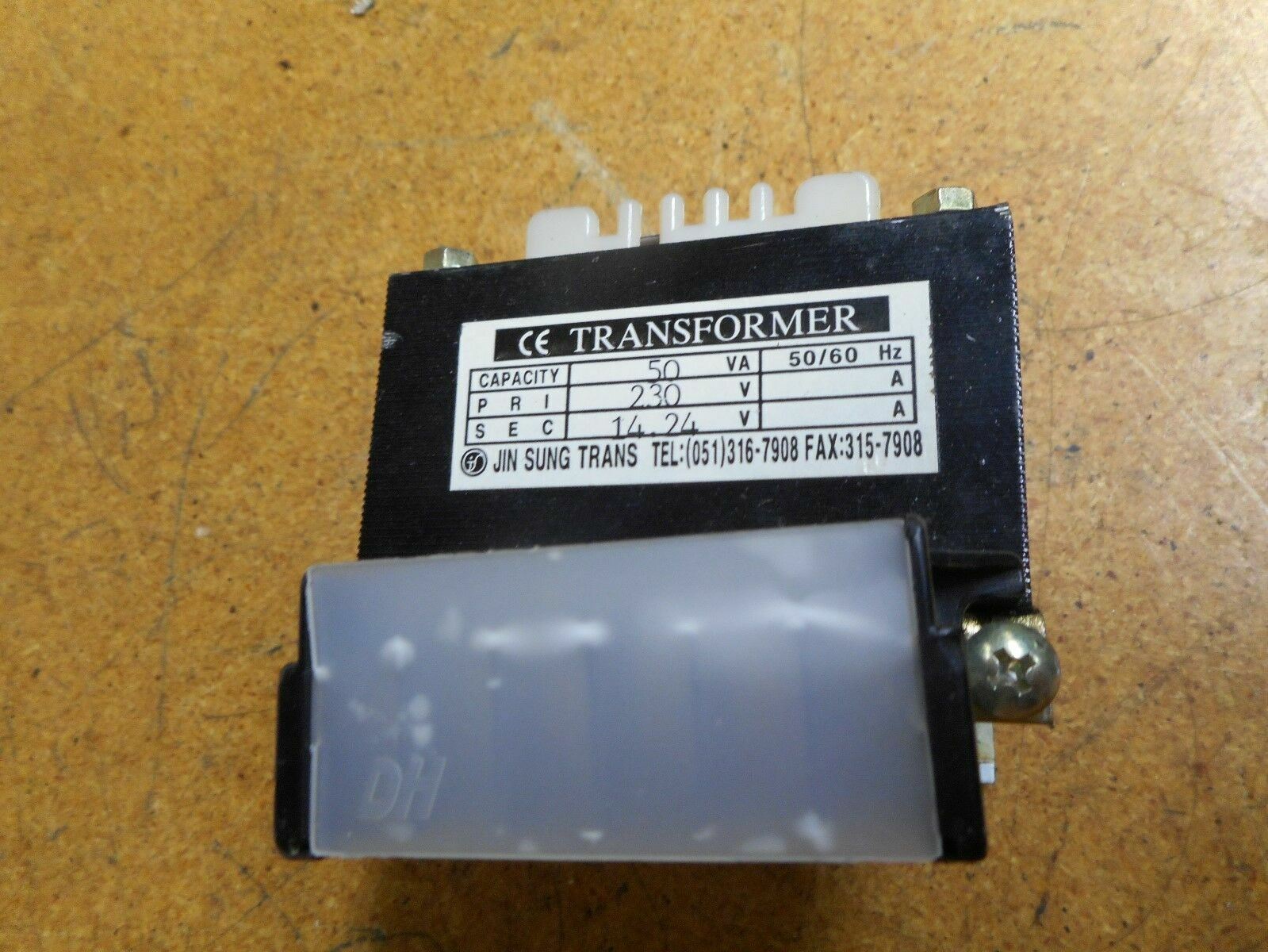 JIN SUNG TRANS Transformer 50VA 50/60Hz 230V 14.24V Used – MRM Machine