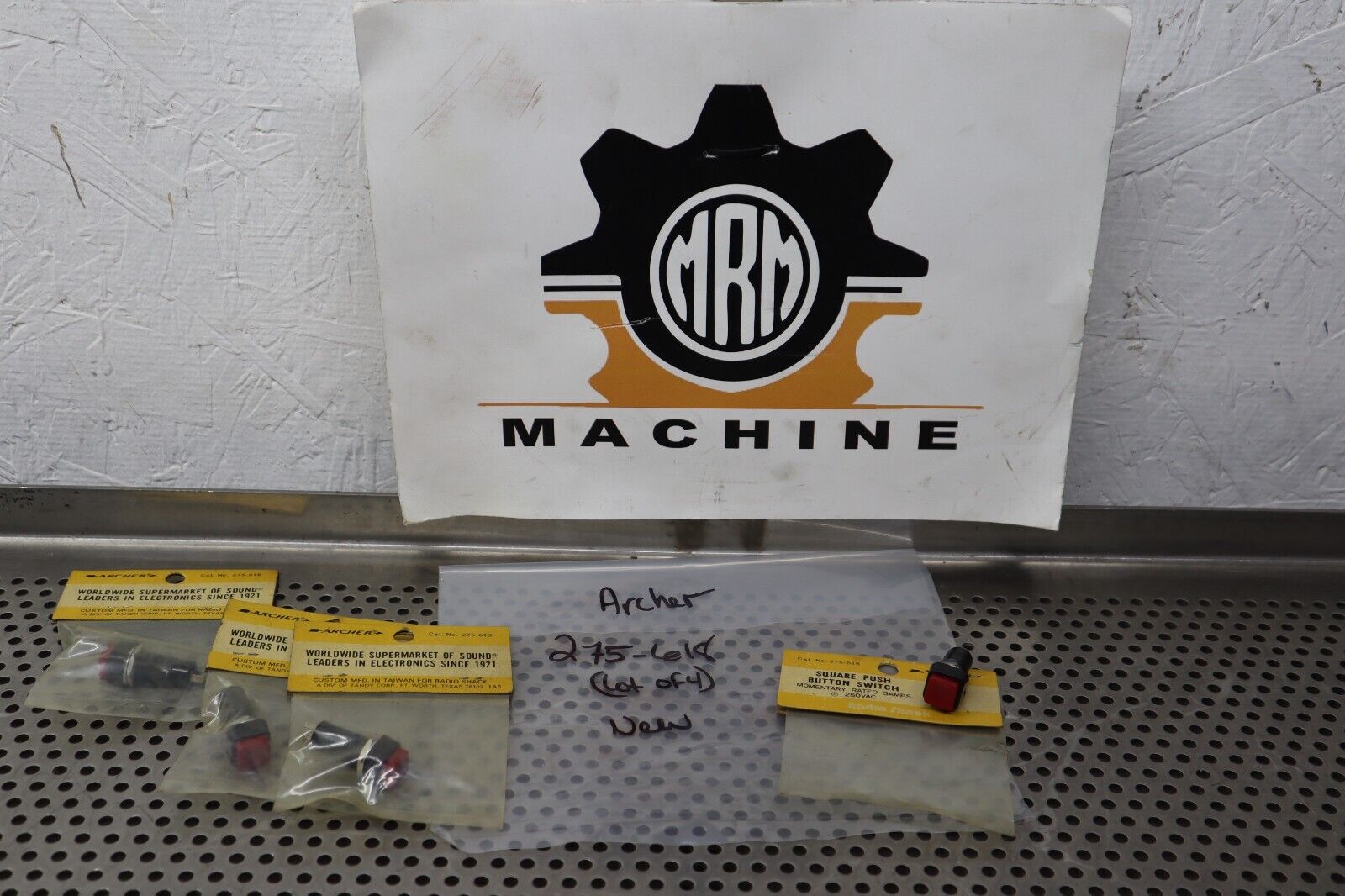 Archer 275-618 Square Push Button Switch Momentary 3A 250VAC New (Lot ...