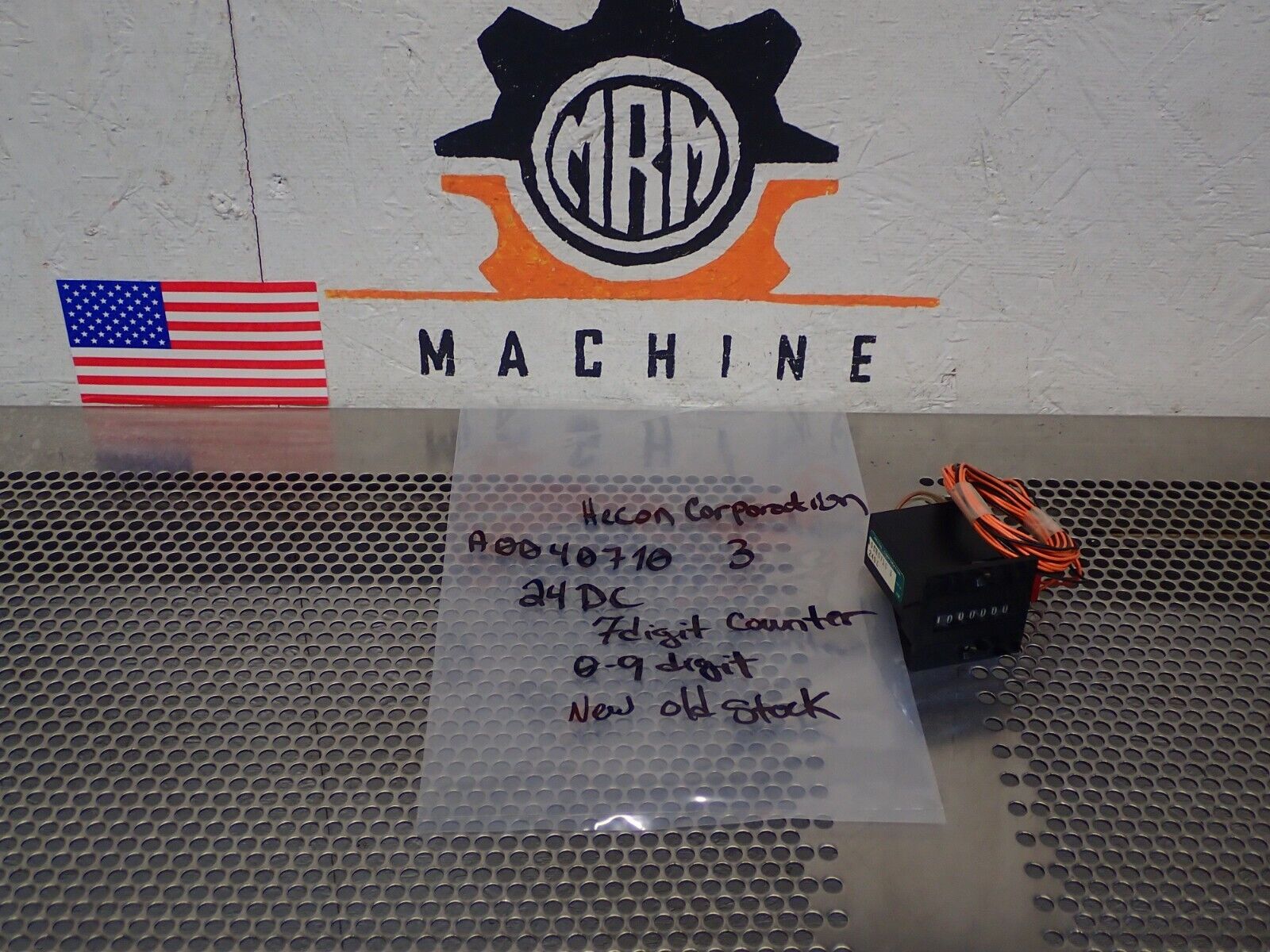 Hecon A0040710 3 24VDC 7-Digit Counter New Old Stock – MRM Machine