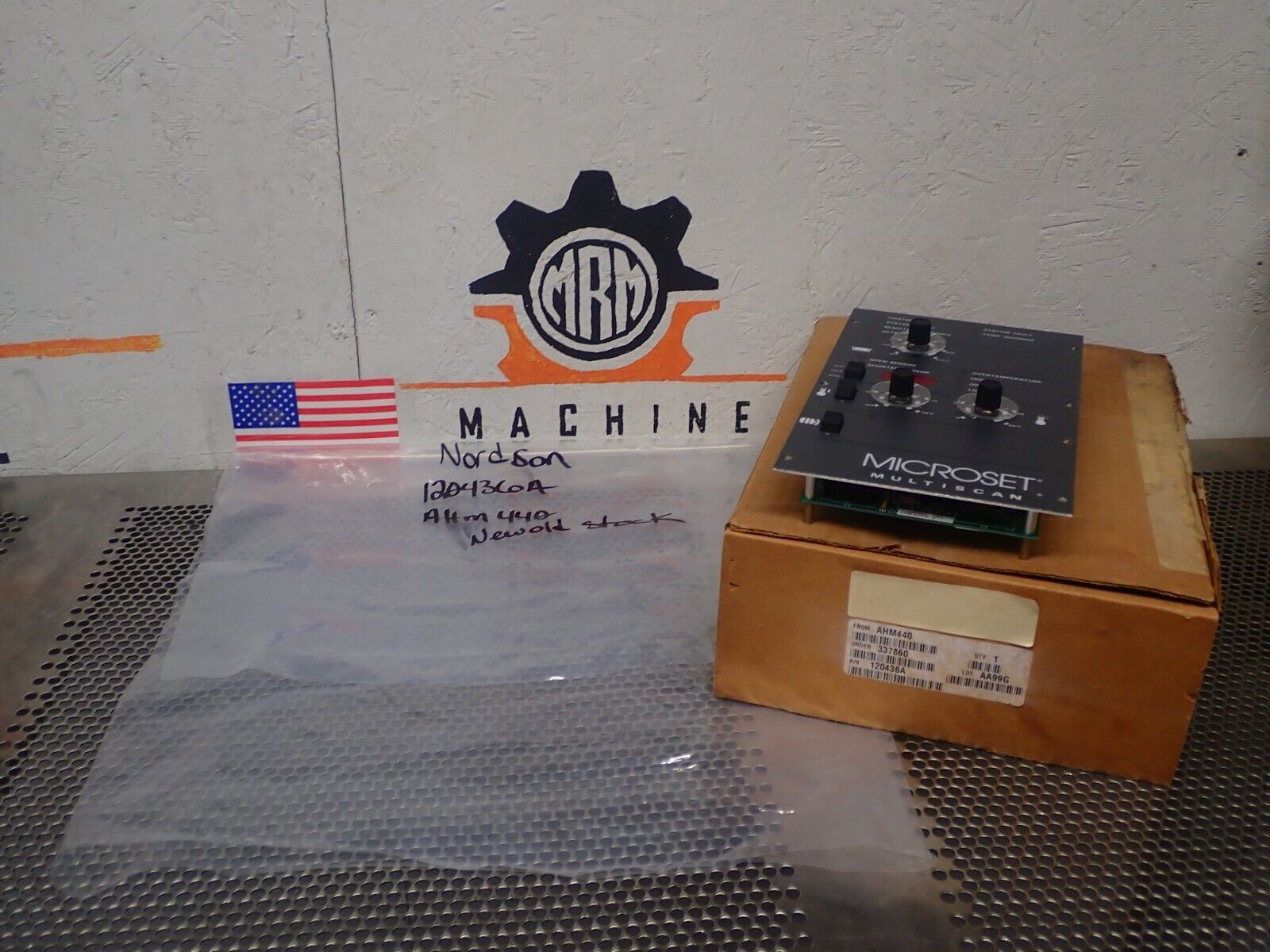 Nordson 120436A Microset Multiscan Temperature Control Panel New Old S ...
