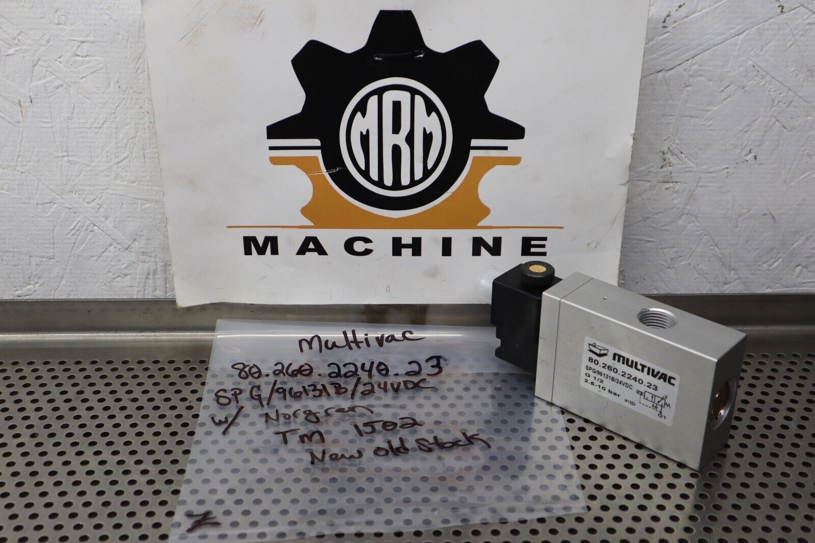 Multivac 80.260.2240.23 SPG/96131B/24VDC 2.5-10bar Solenoid Valve New ...