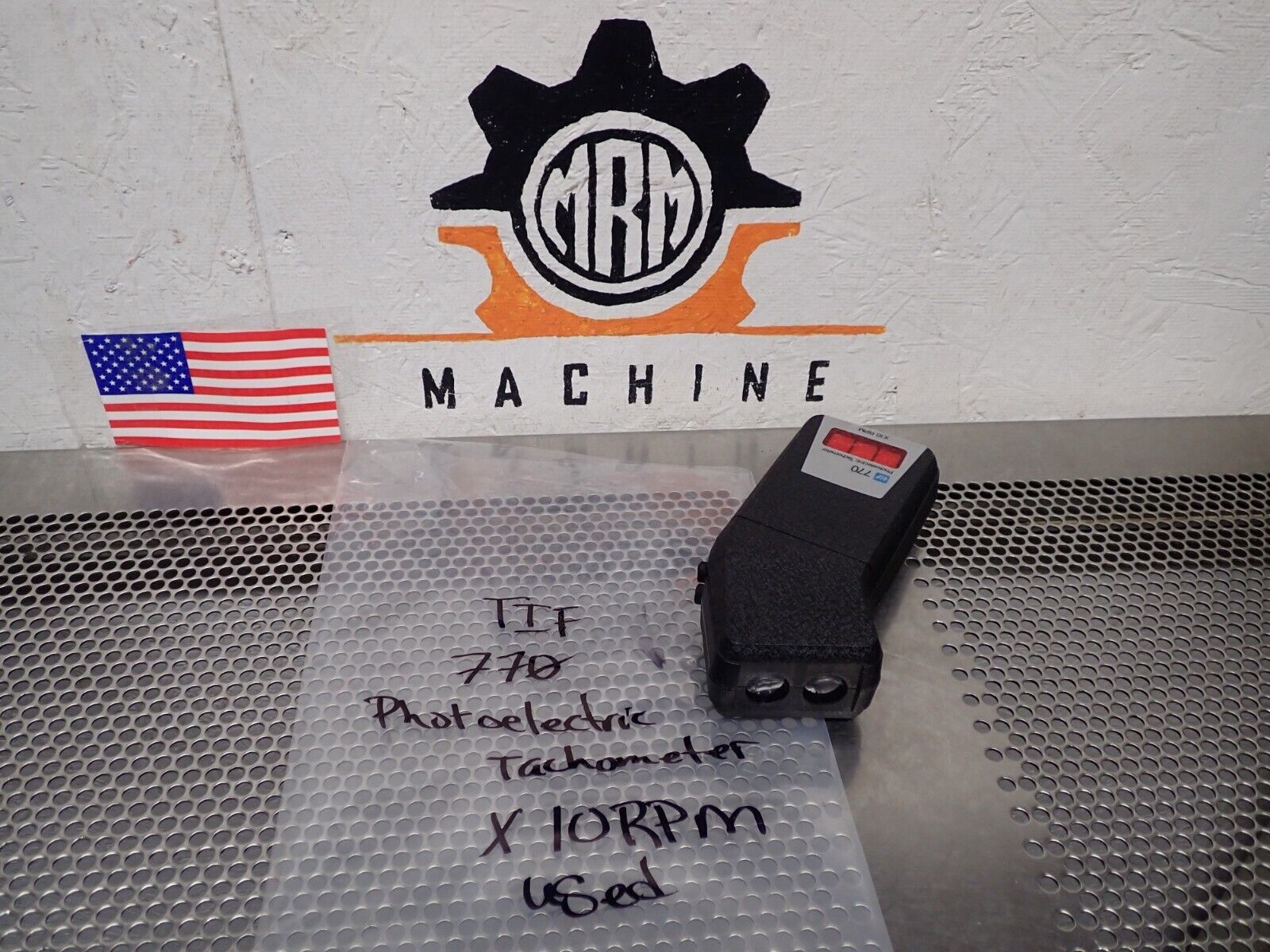 TIF 770 Photoelectric Tachometer X10 RPM Used With Warranty See All Pi ...