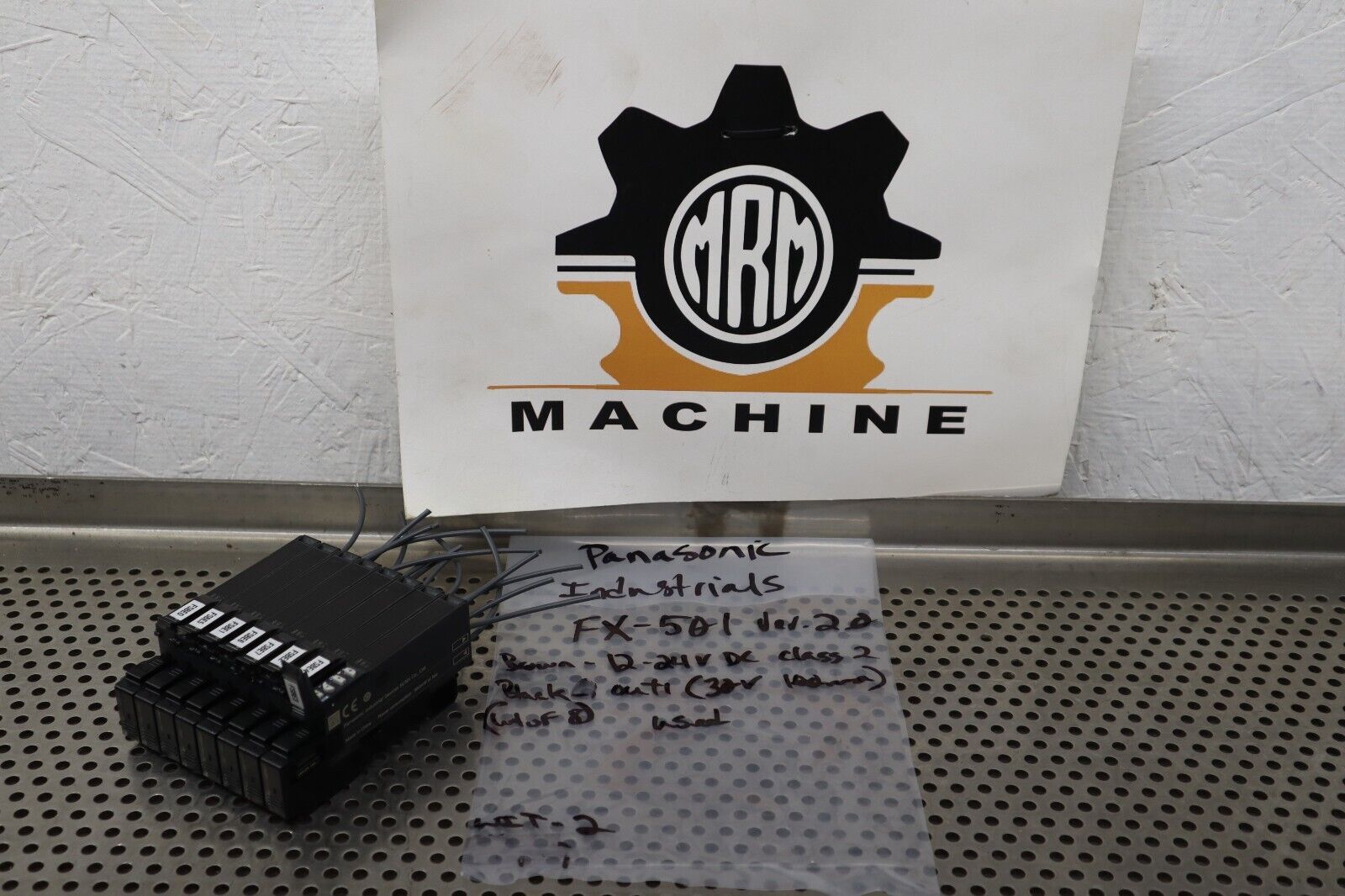 Panasonic FX-501 Ver. 2.0 12-24VDC Class 2 Fiber Optic Sensors Used (L ...