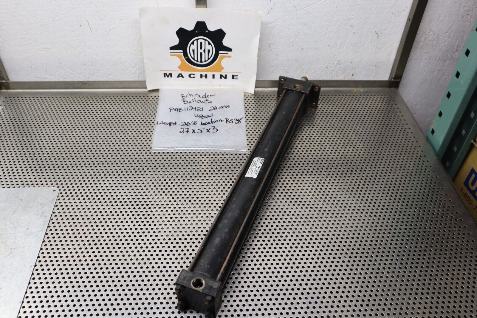 Schrader Bellows PA-2 Series PAB112421 20.000 250PSI Cylinder Used See ...