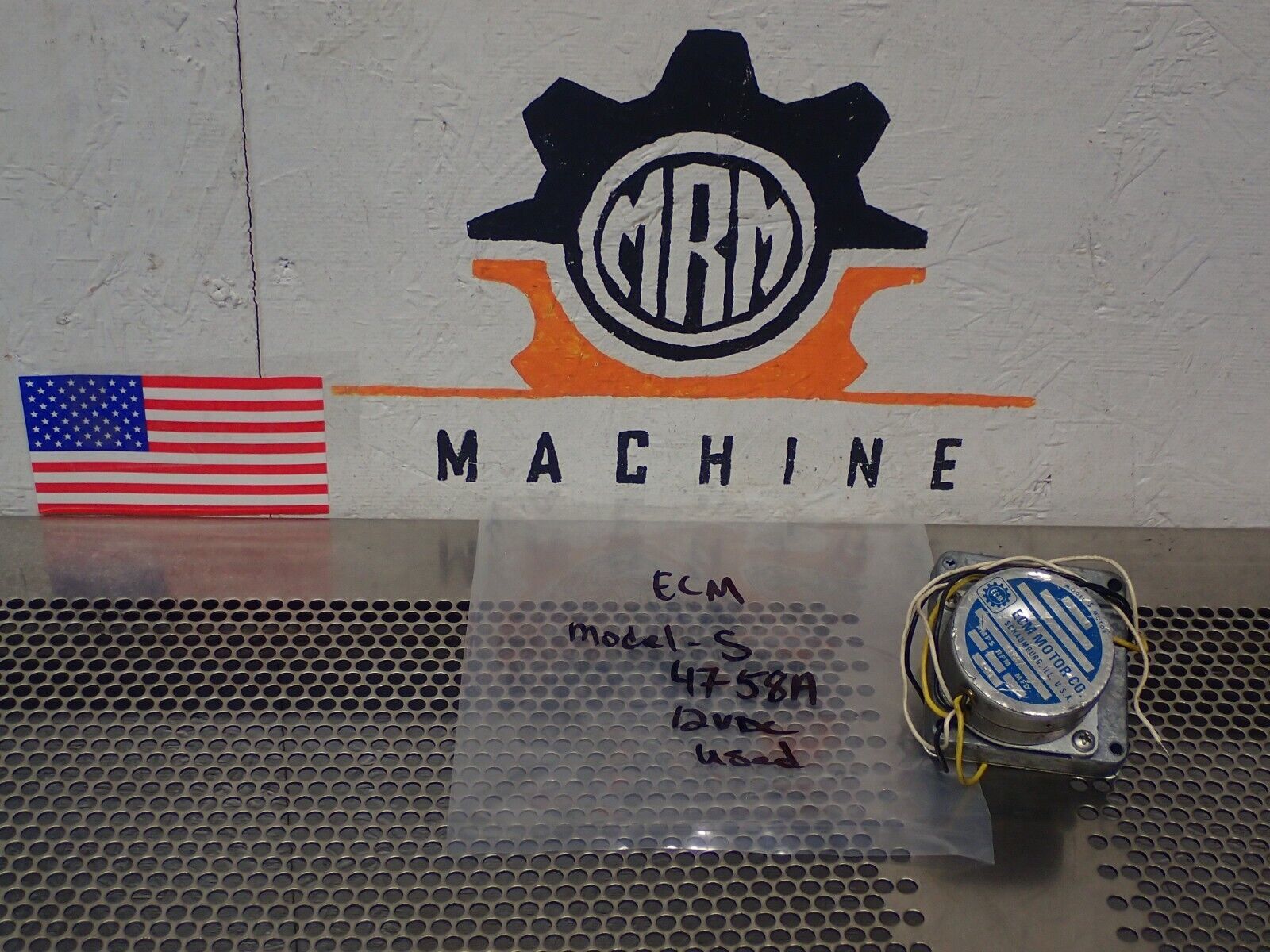 EMC Motor 4758A Model S Motor 12VDC Used With Warranty – MRM Machine